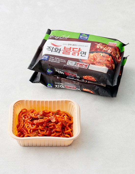 [면사랑] 직화 불닭면 330g*2개입 - 마켓컬리